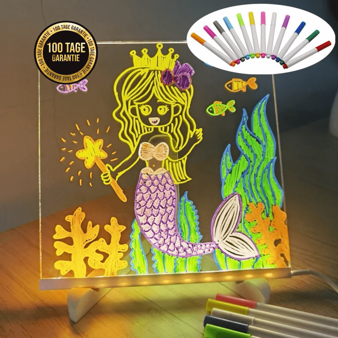 Magische Tafel - Innovatives Leuchtboard zur Förderung der Kreativität ...